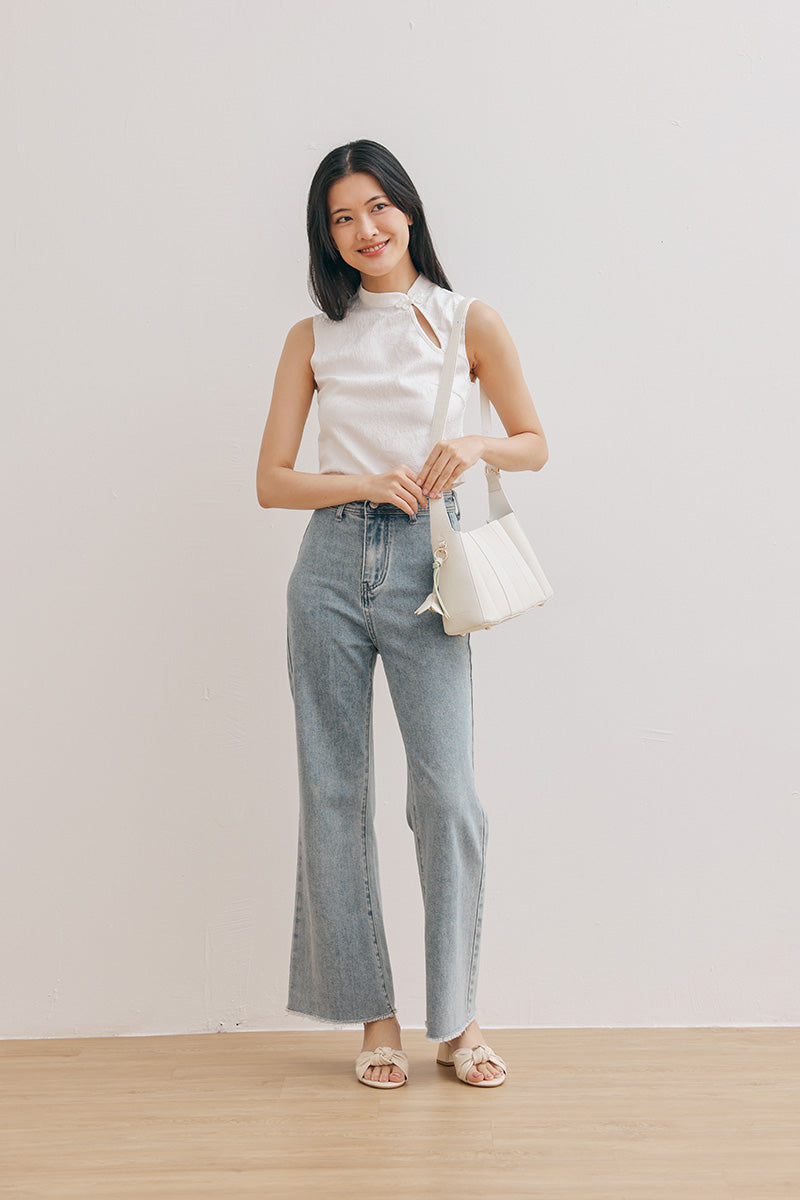 Athens Panel Shoulder Bag in Cream – Sunday Staples